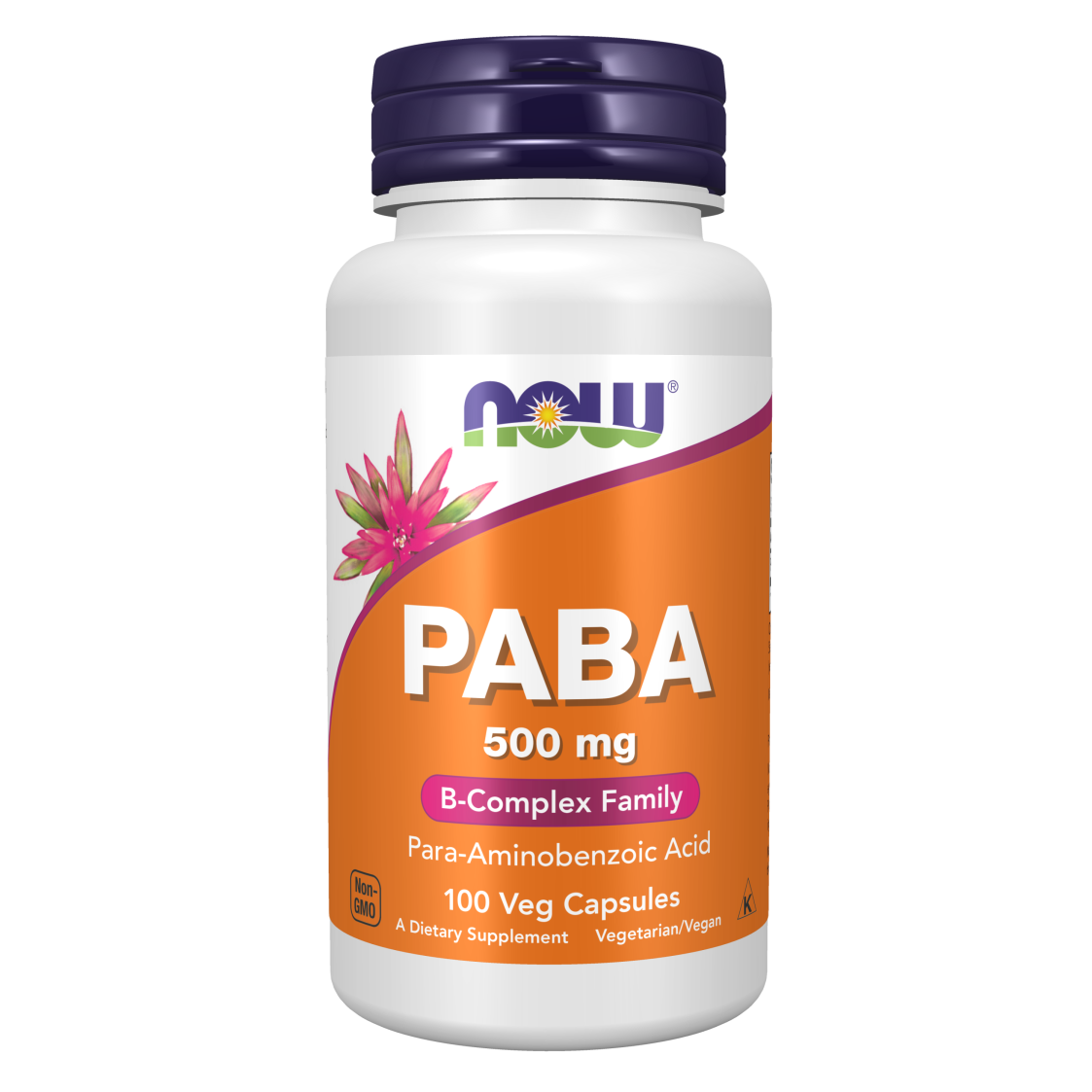 Now Foods PABA 500 mg - 100 Veg Capsules | RIH/HAIOTB Stores