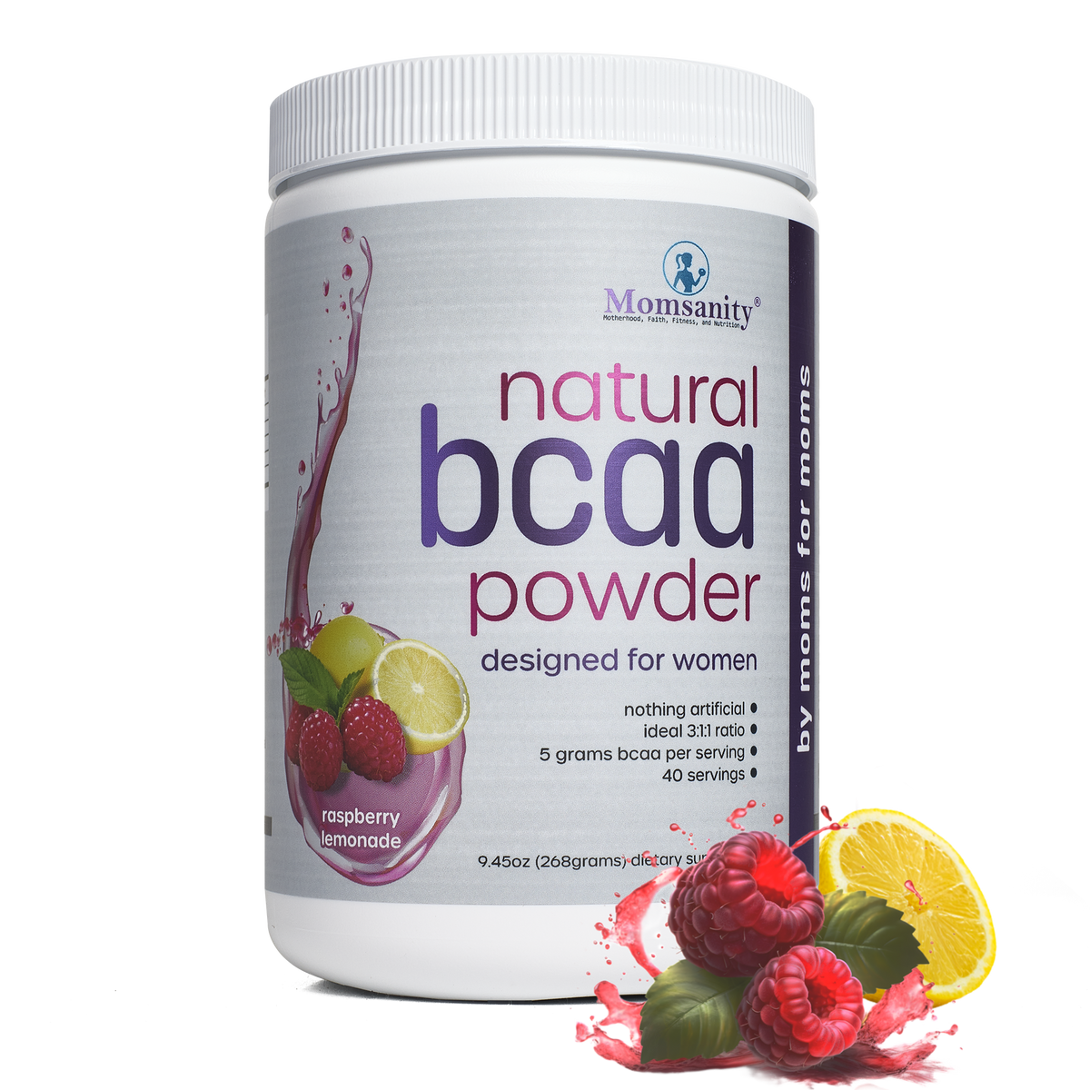 Momsanity Natural BCAA Powder - Naturally Flavored, Sweetened and ...