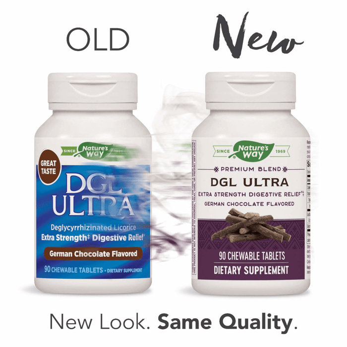 Nature's Way DGL Ultra German Chocolate Flavored Extra Strength ...